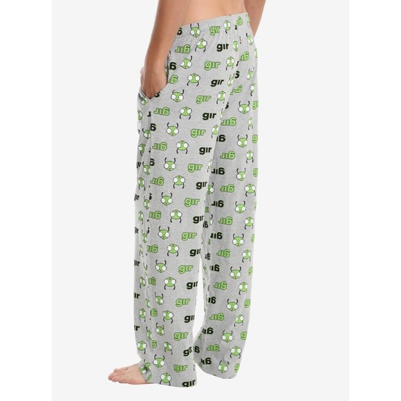 Nickelodeon Pants Invader Zim Gir Sleep Pj Lounge Pajama Pants